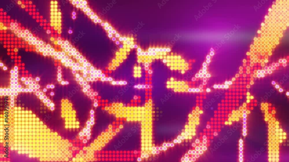 Circle pixel waves. Computer generated seamless loop abstract motion ...