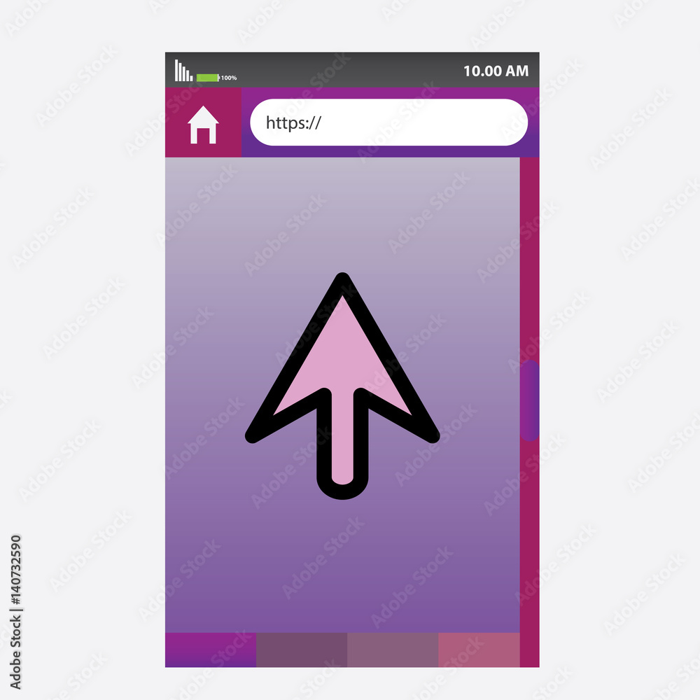 address bar of web browser, https. vector illustration Stock Vector ...