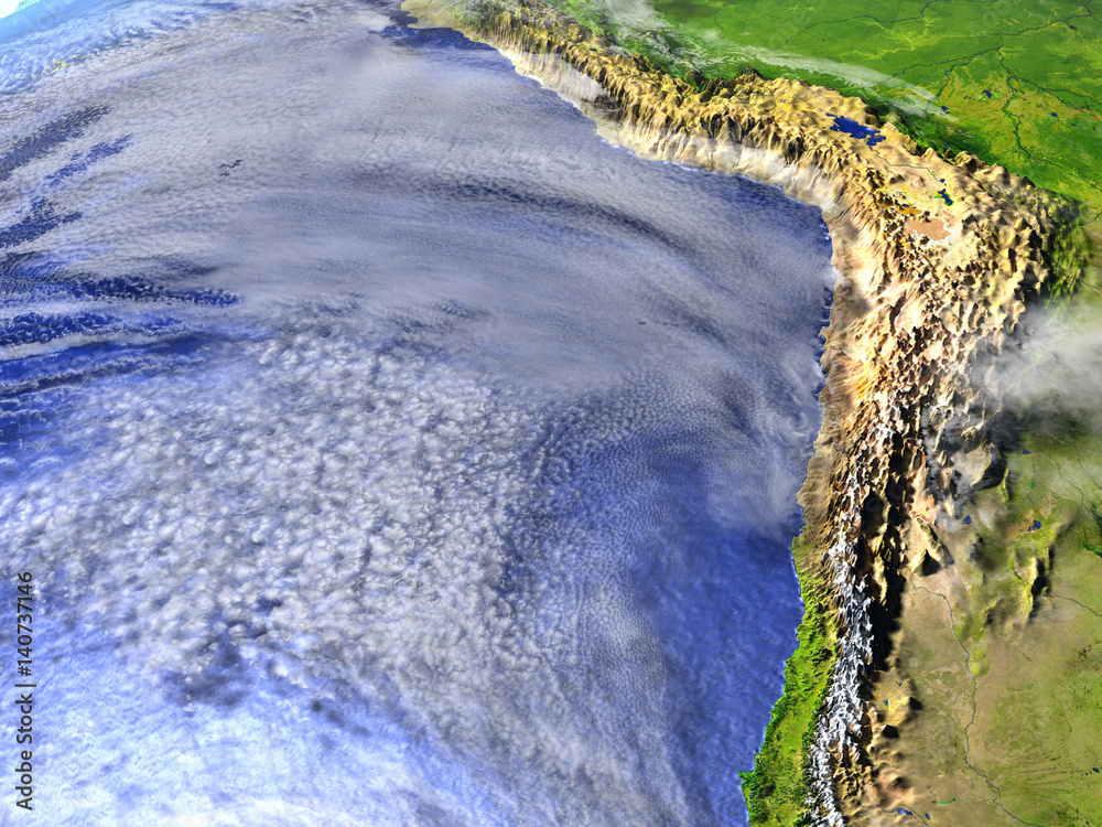 Poster Amazon rainforest on realistic model of Earth – Wall Art | UkPosters