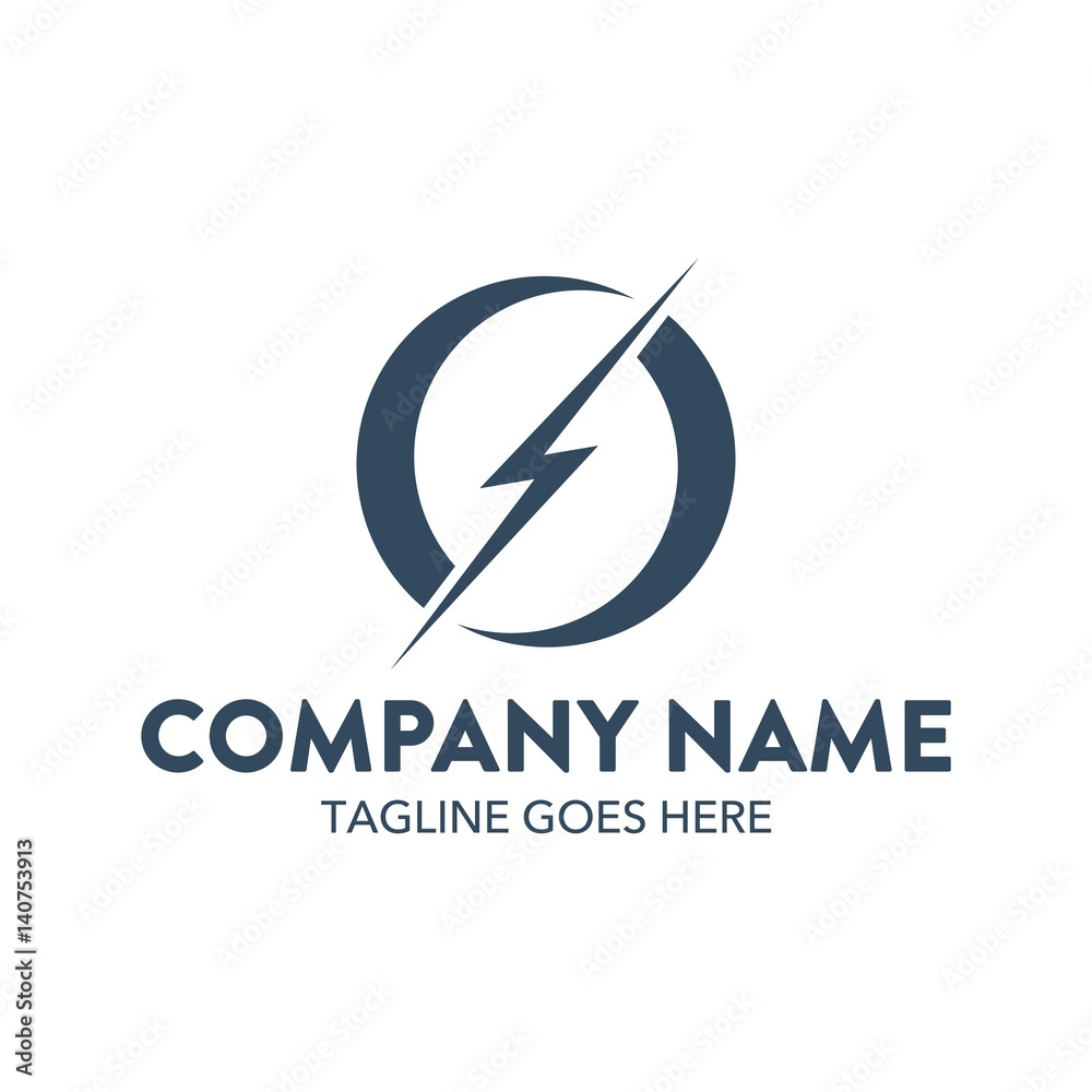 Bolt Logo Stock Vector | Adobe Stock