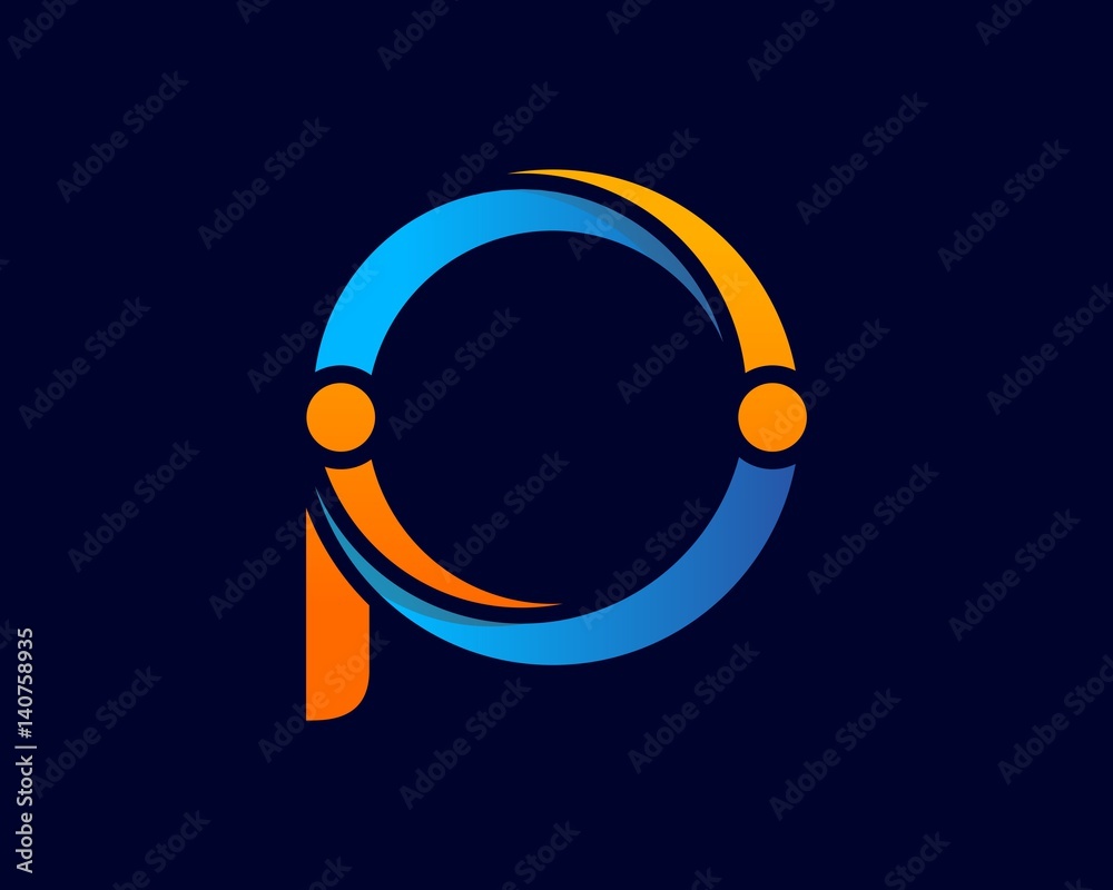 letter P company logo Stock Vector | Adobe Stock