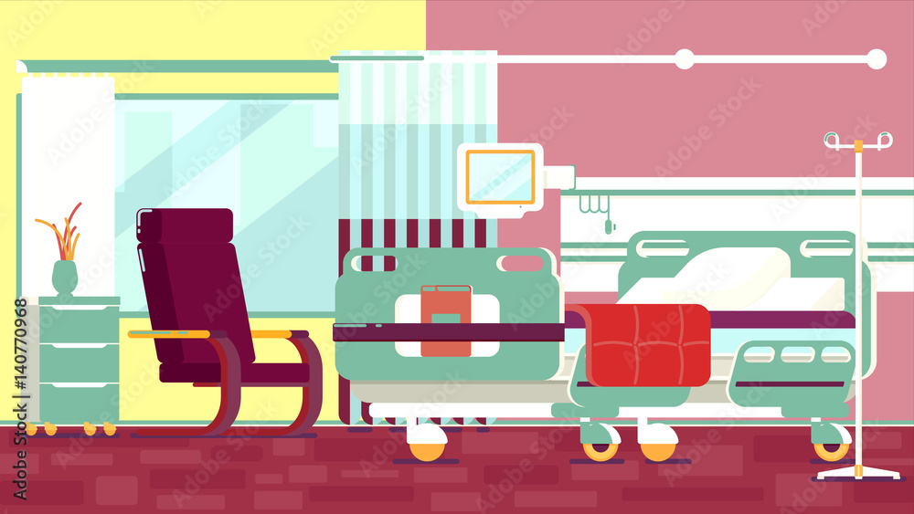 Hospital Room Illustrations Stock Vector | Adobe Stock