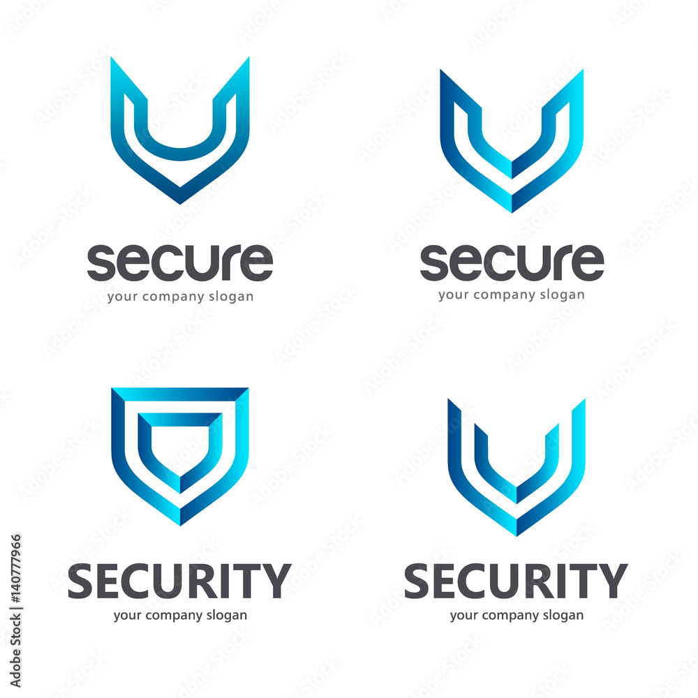 Shield. Vector logo template. Symbol of security. Stock Vector | Adobe ...