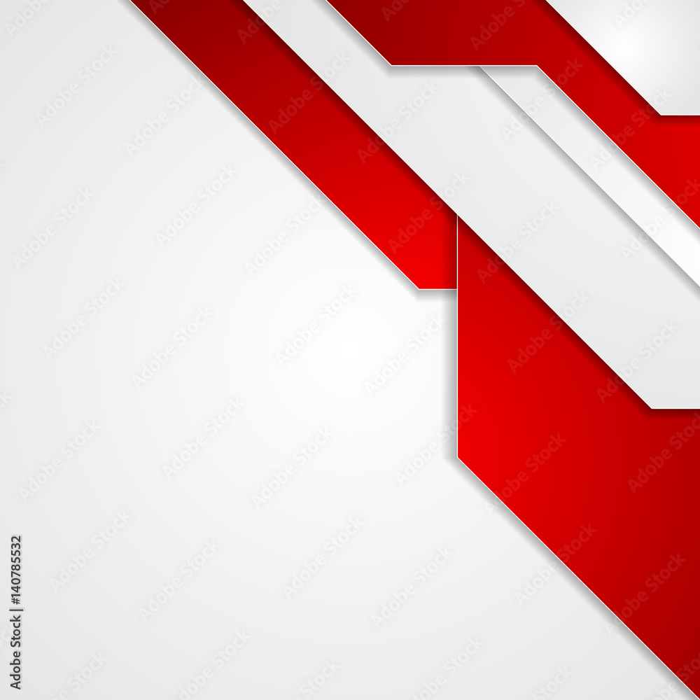 Abstract Red Tech Corporate Flyer Background Stock Vector Adobe Stock