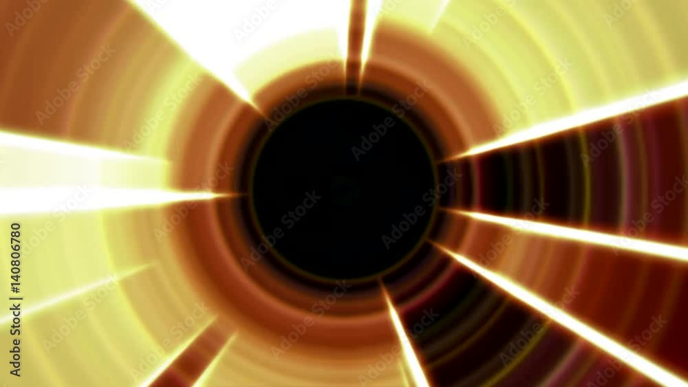Vidéo Stock 2D Rainbow Tunnel Vortex Portal Round Circular with Light ...