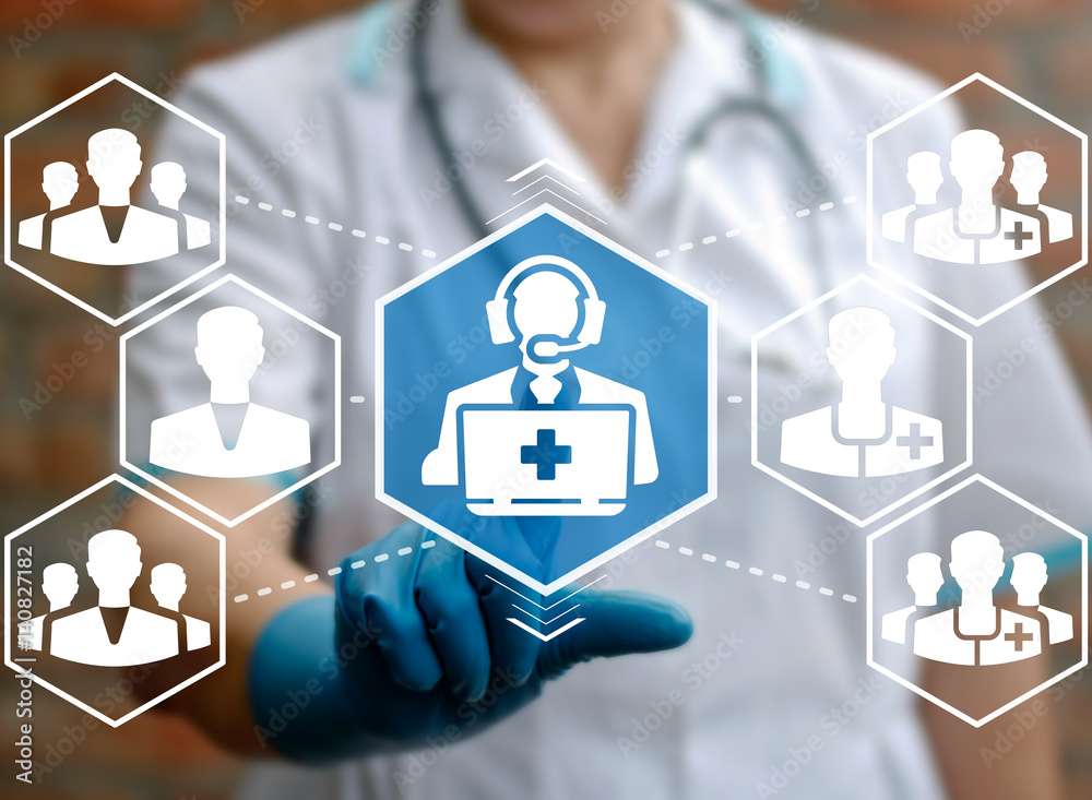 Medical support concept. Health care faq service. Help desk hospital. Q ...