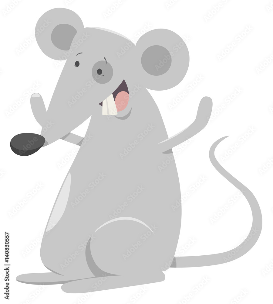 cartoon mouse animal character Stock Vector | Adobe Stock