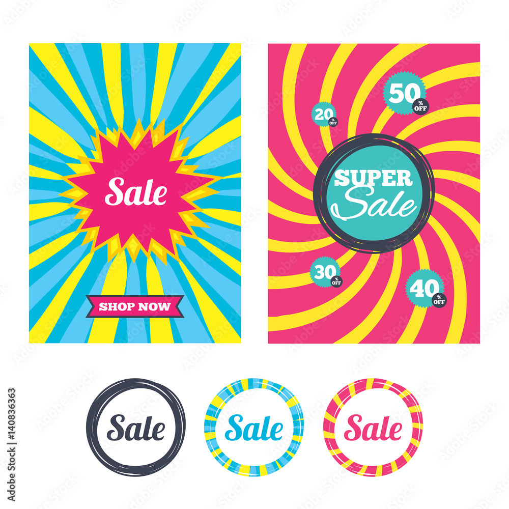 Sale sign icon. Special offer symbol. Stock Vector | Adobe Stock