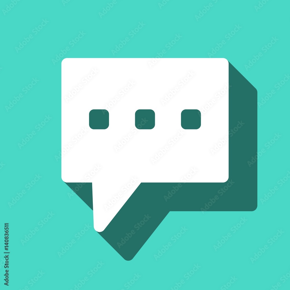 Speech Bubbles Icon. Chat pictogram icon stock vector illustration ...