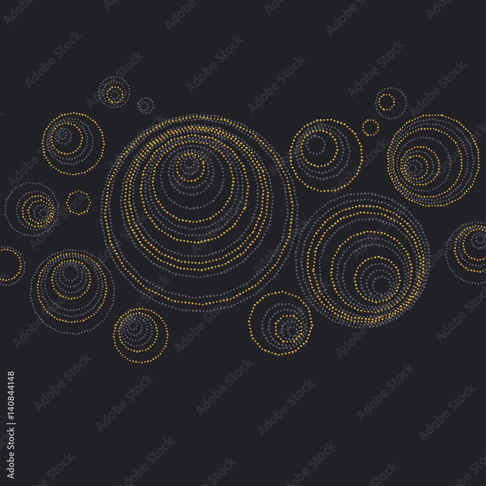 Concept seamless luxury header with dots and lines for header, card ...