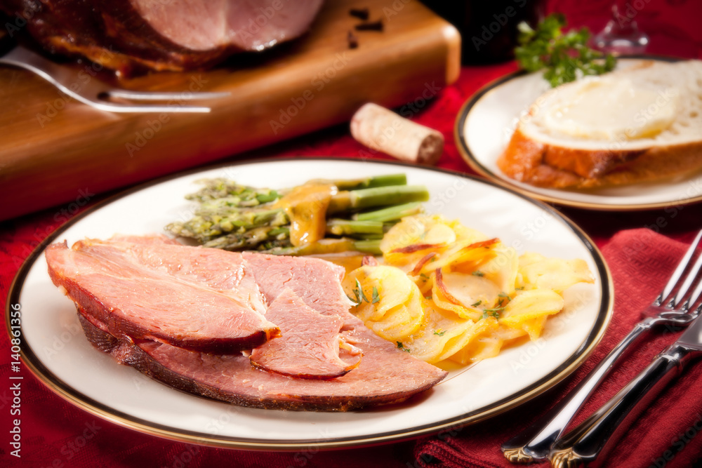 Ham Dinner Plate