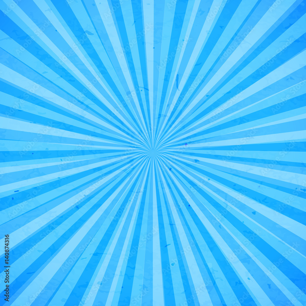 Blue sun rays background with stains. Vector illustration eps 10. Stock ...