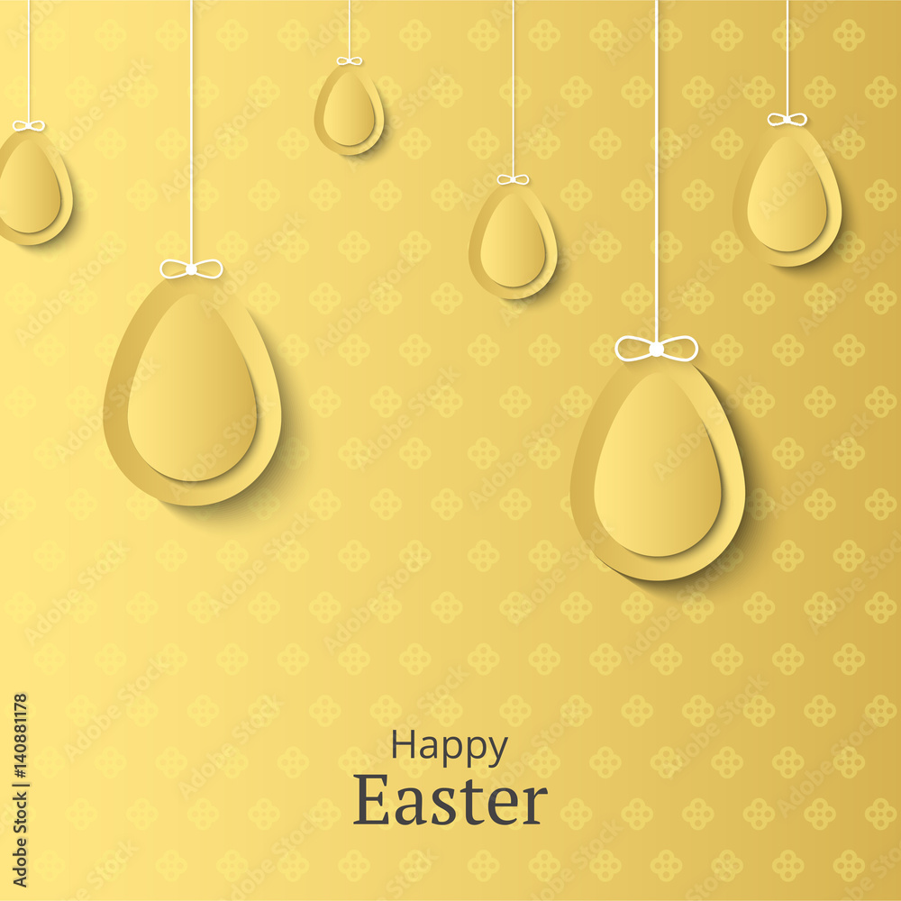 Creative Easter background. Abstract egg festive decoration. Vector ...
