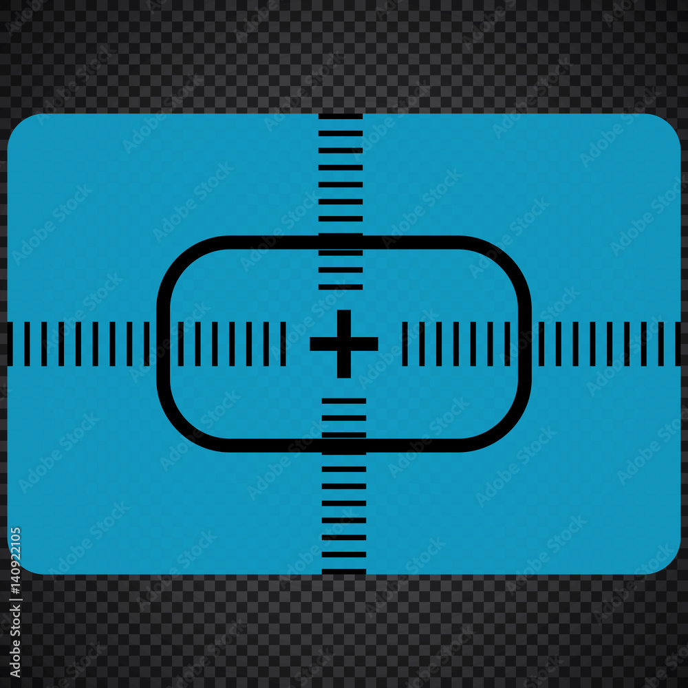 Target icon, sight sniper symbol isolated on white background ...