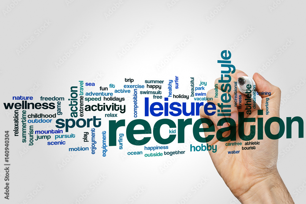Recreation word cloud Stock Photo | Adobe Stock