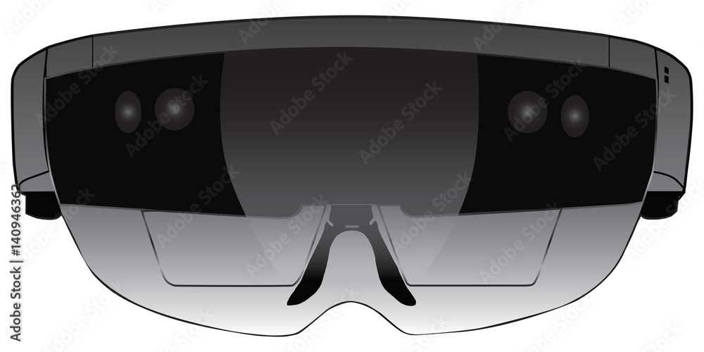 Microsoft hololens Stock Vector | Adobe Stock