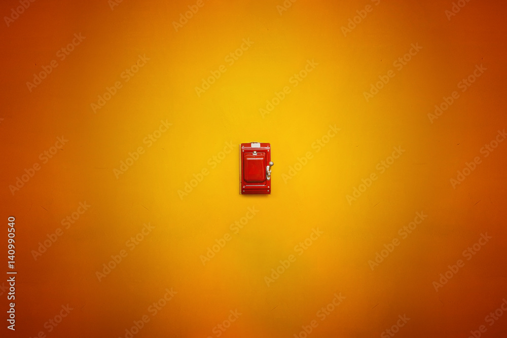 Knife switch with a high voltage warning sign. Stock Photo | Adobe Stock