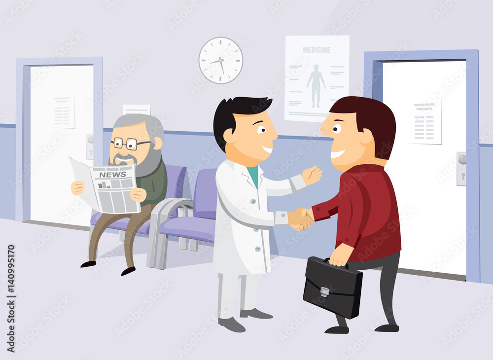 The best medical health care. Modern interior of a private medical ...