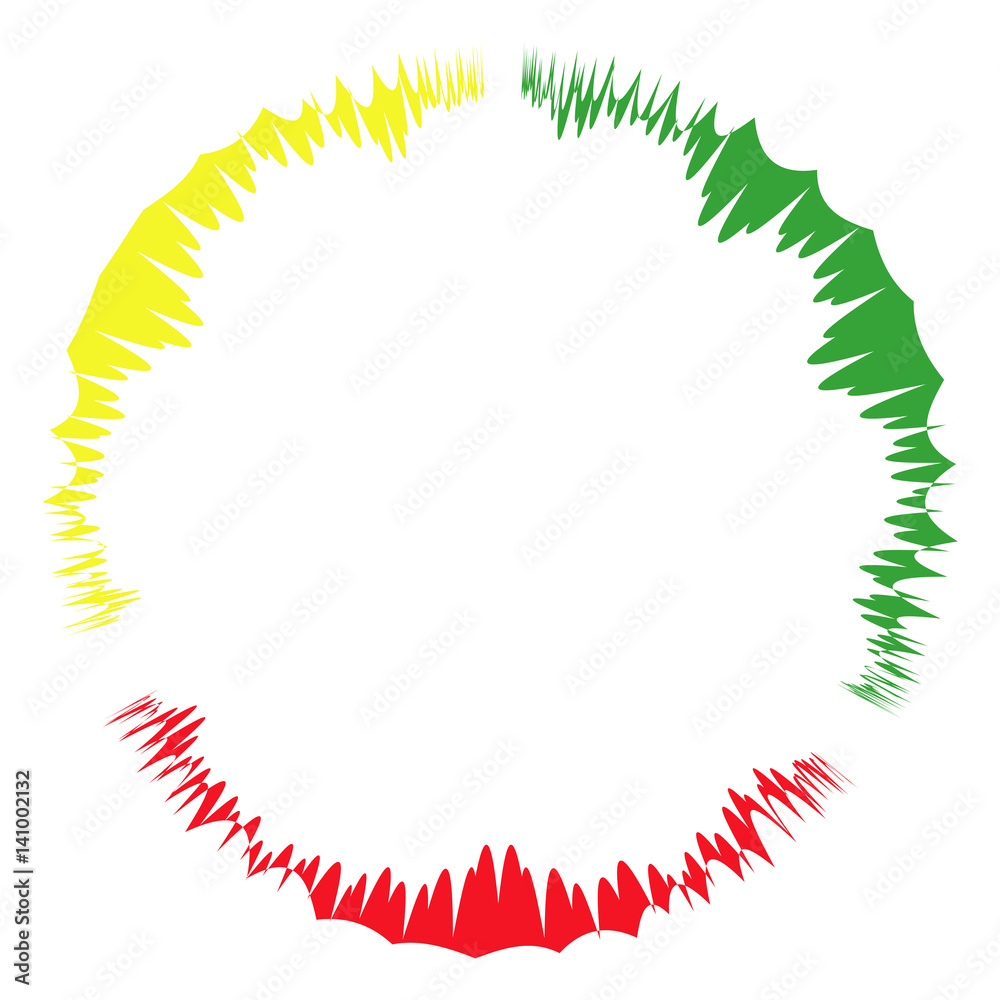 Abstract red yellow green gold frame. Template for creating icons ...