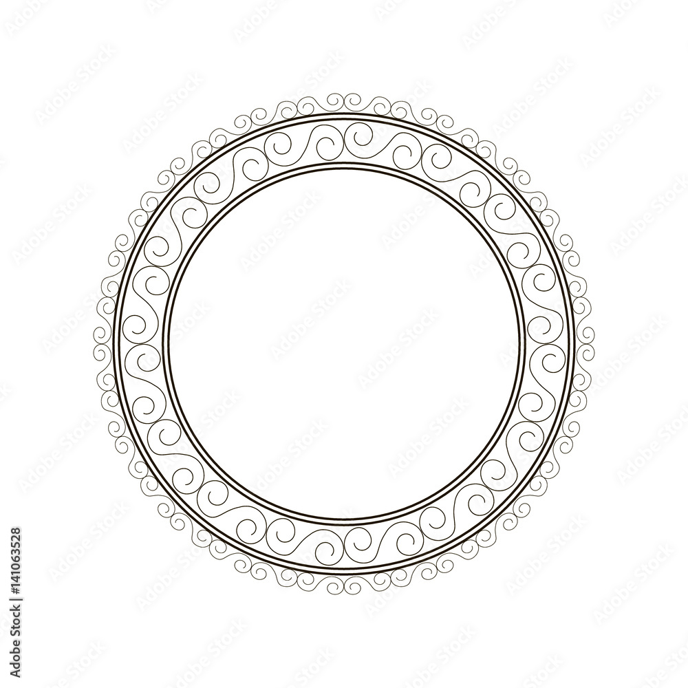 Simple and elegant monogram design template border vector illustration ...