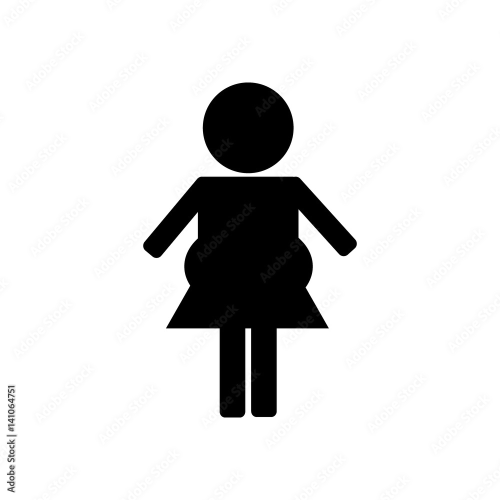 woman icon stock vector illustration Stock Vector | Adobe Stock