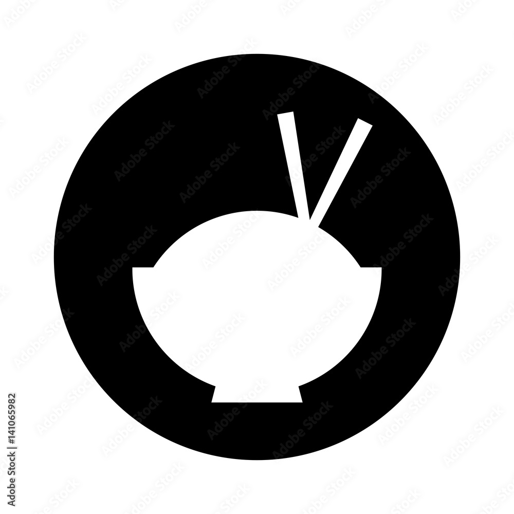 chinese rice food icon vector illustration design Stock Vector | Adobe ...