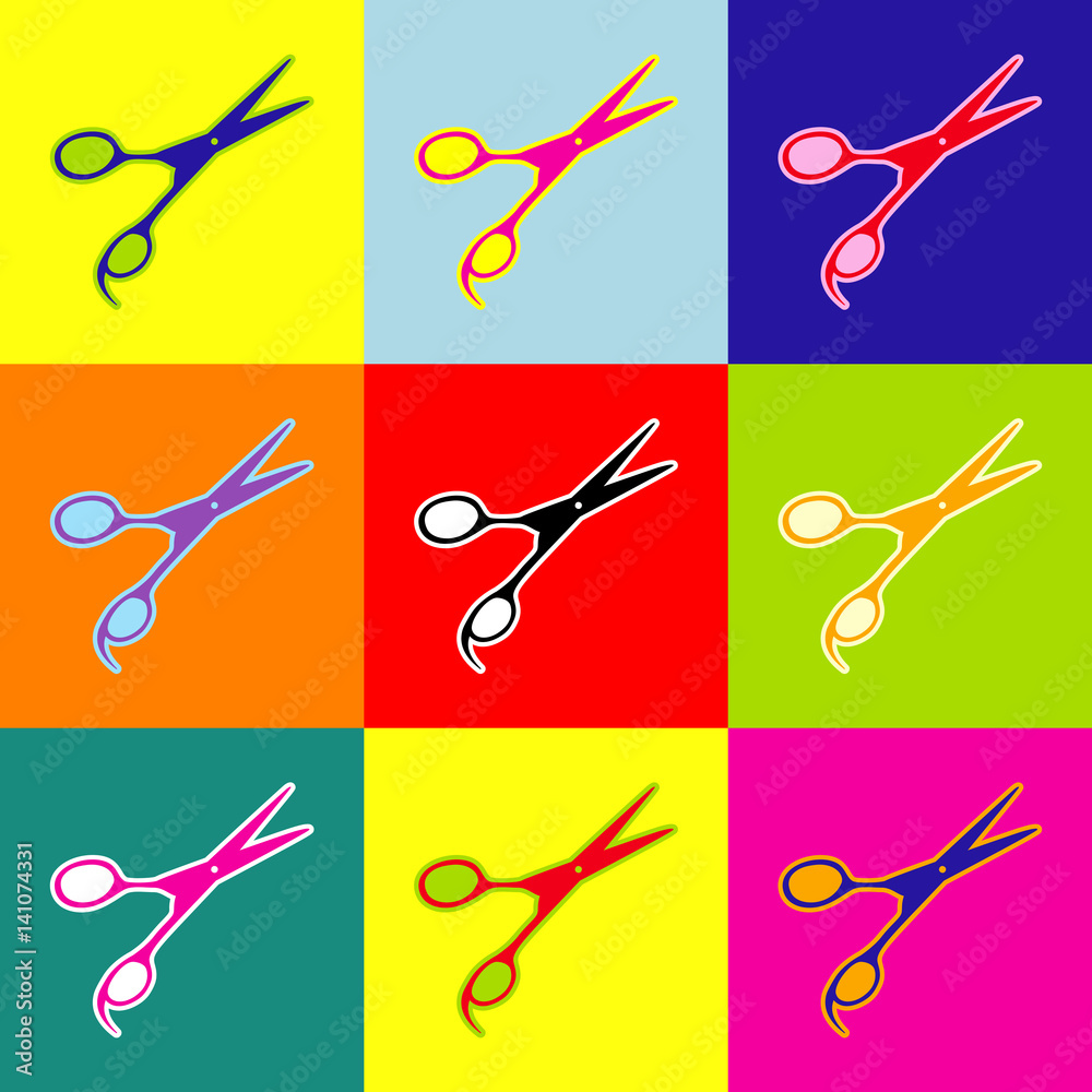 Hair Cutting Scissors Vector