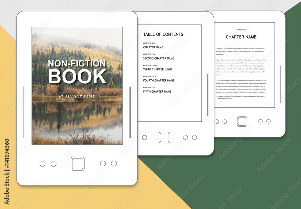 Non-Fiction Book Layout for ePub Stock Template | Adobe Stock