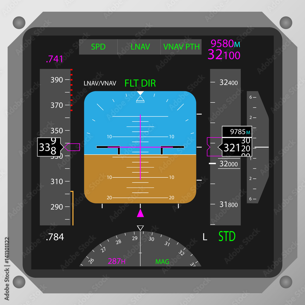 Flight Instrument Stock Vector | Adobe Stock