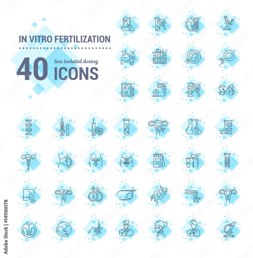 Vector graphic set.Icons in flat, contour,thin, minimal and linear ...