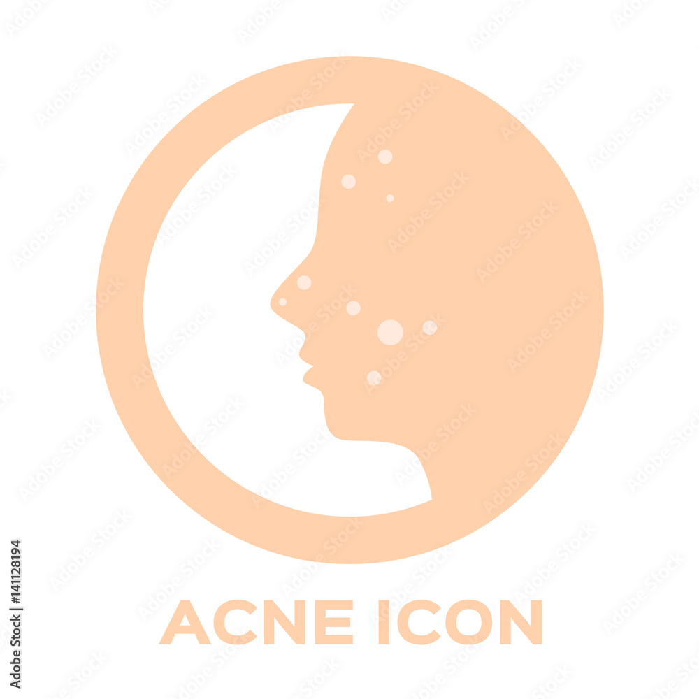 acne and pimple icon . vector Stock Vector | Adobe Stock