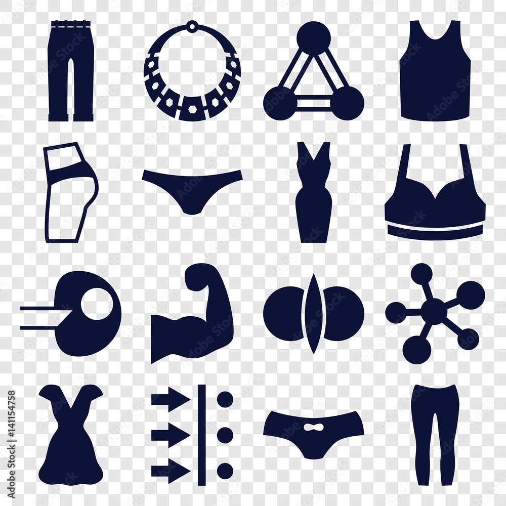 Set of 16 model filled icons Stock Vector | Adobe Stock