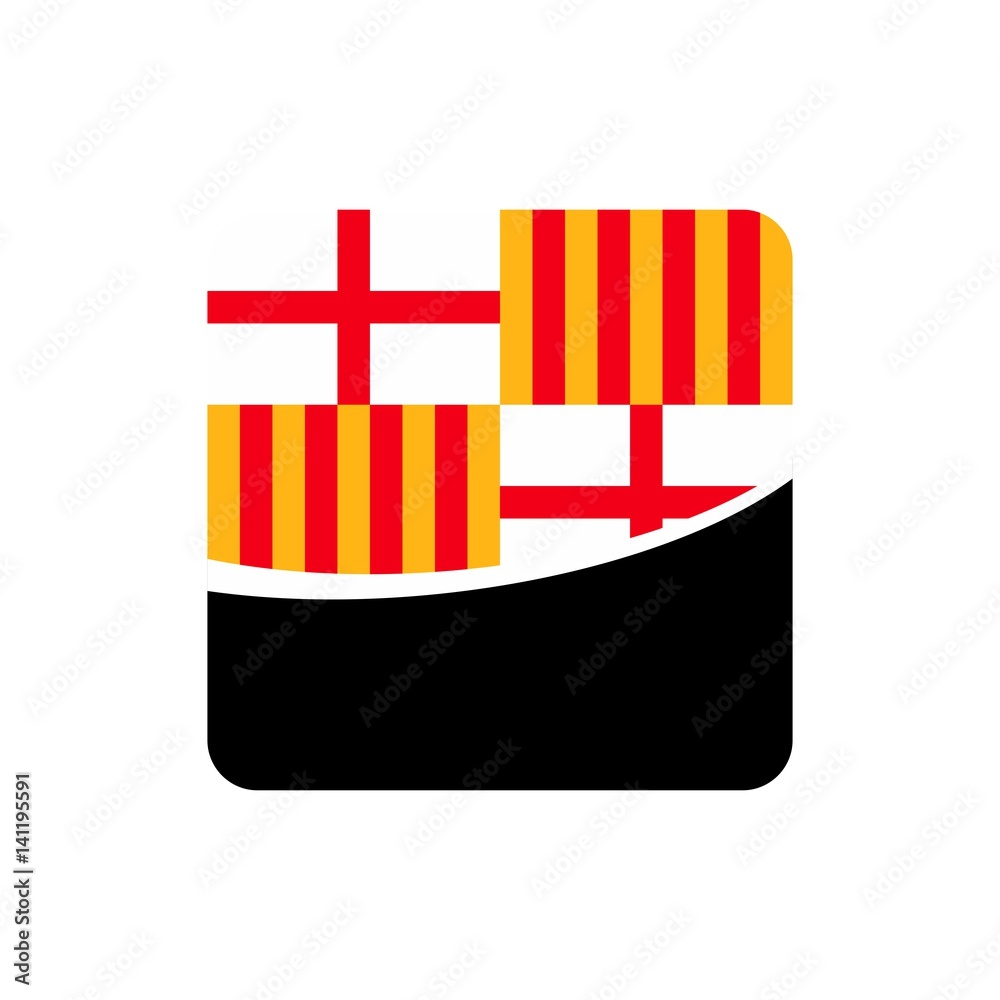 catalan logo vector. button icon. Stock-Vektorgrafik | Adobe Stock