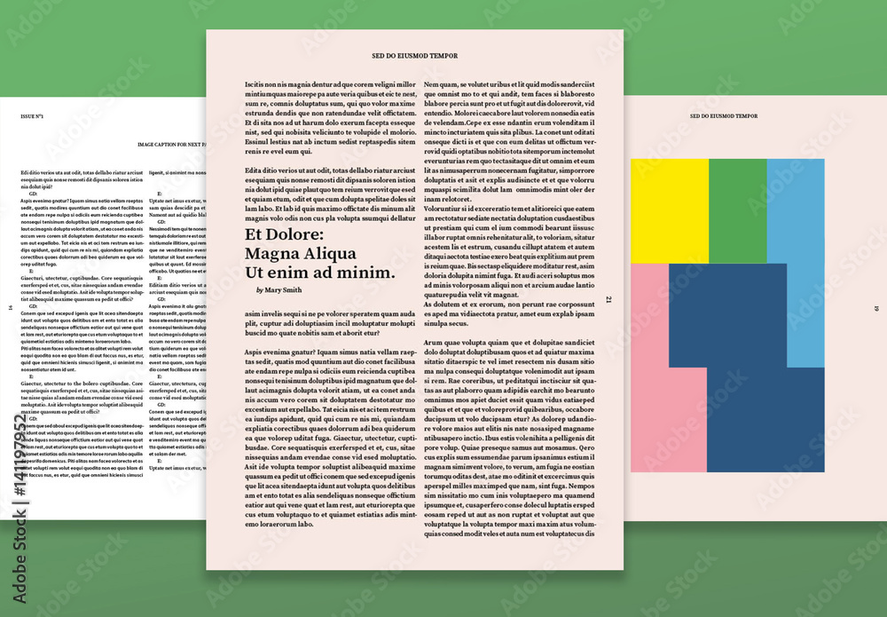 Simple Magazine Layout Design