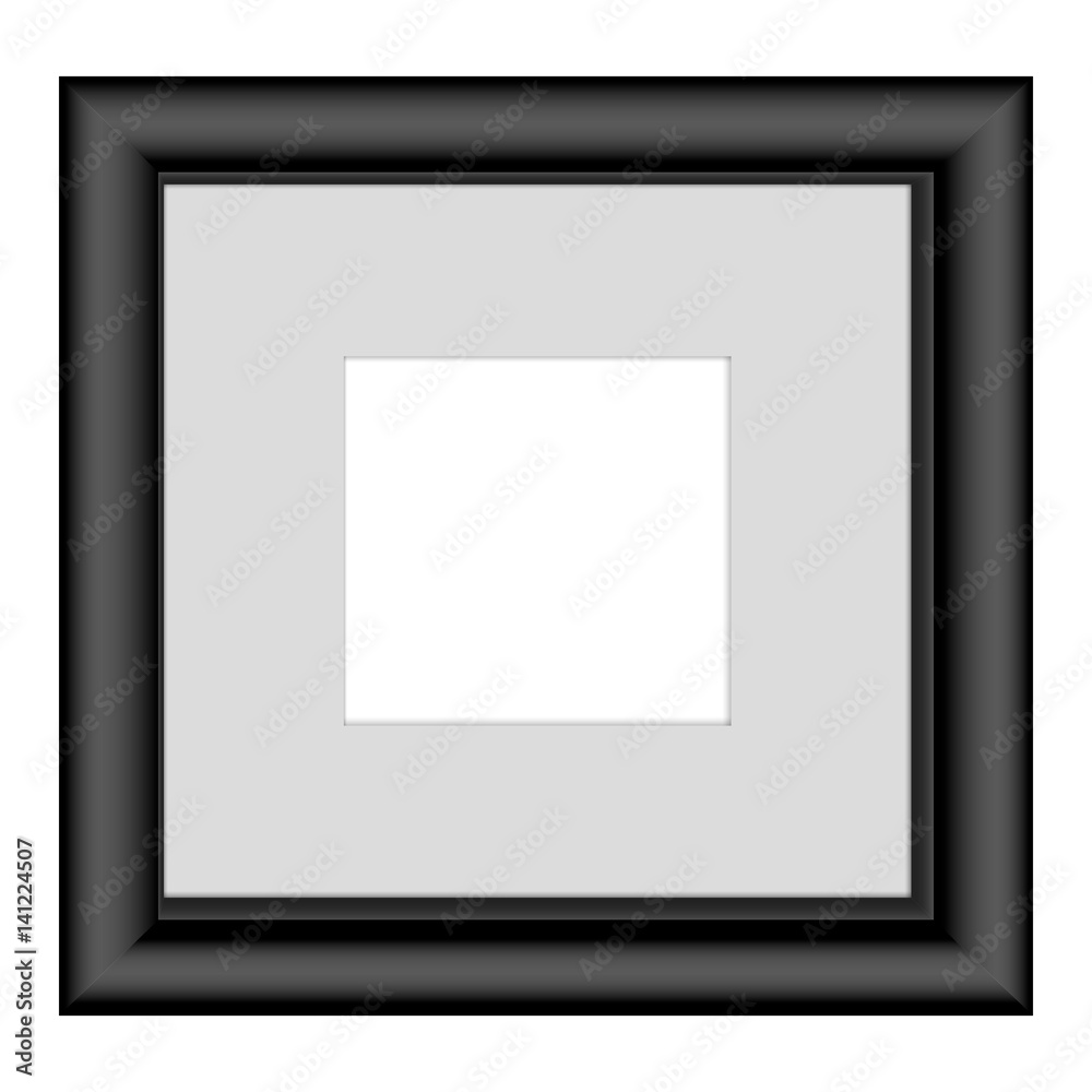 Square frame for photos and vector pictures Stock Vector | Adobe Stock