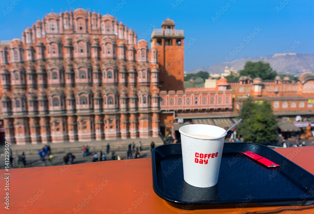 Hawa Mahal - Palace of the Winds. Breakfast on the roof overlooking the ...