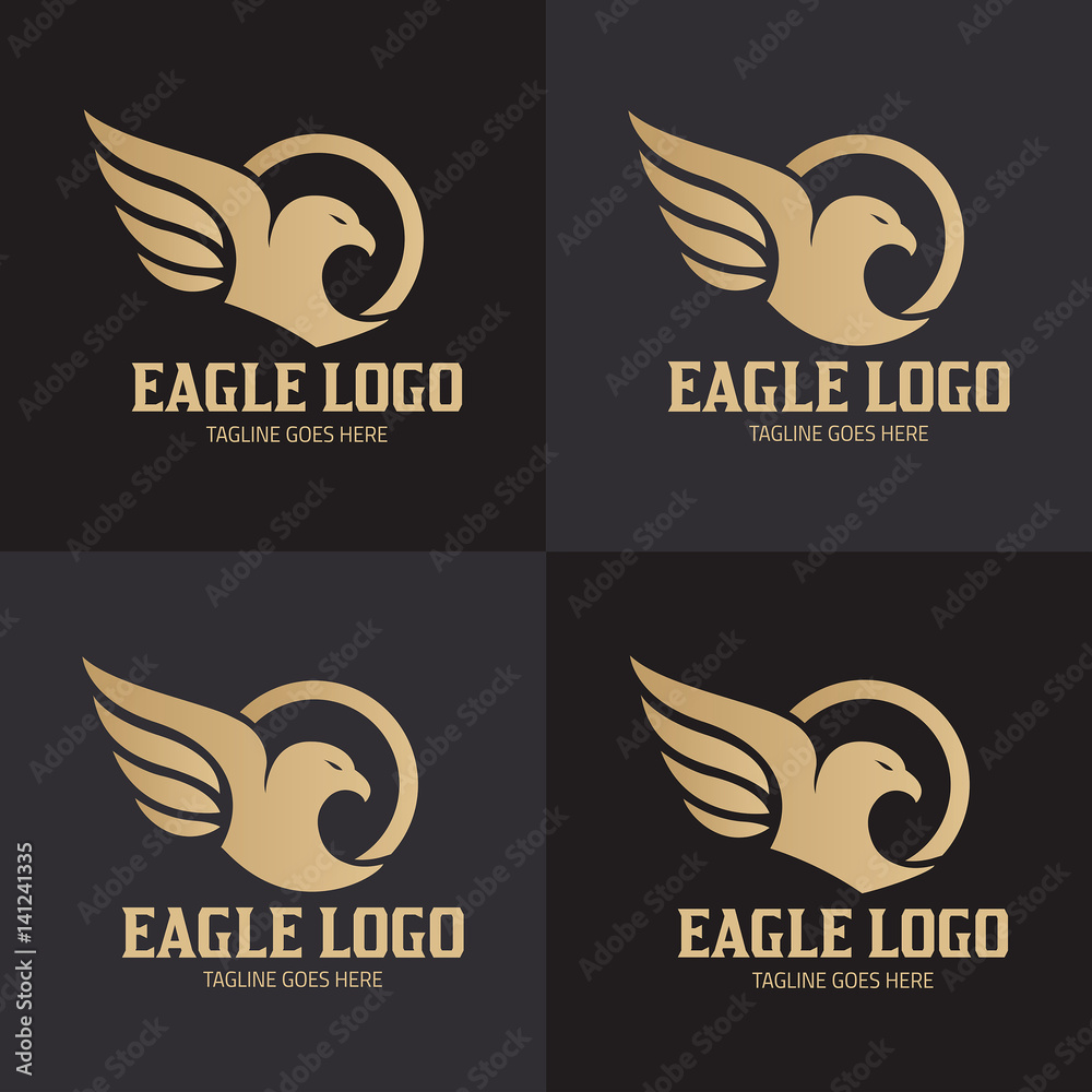 Eagle logo design template. Eagle head logo design concept. Vector ...
