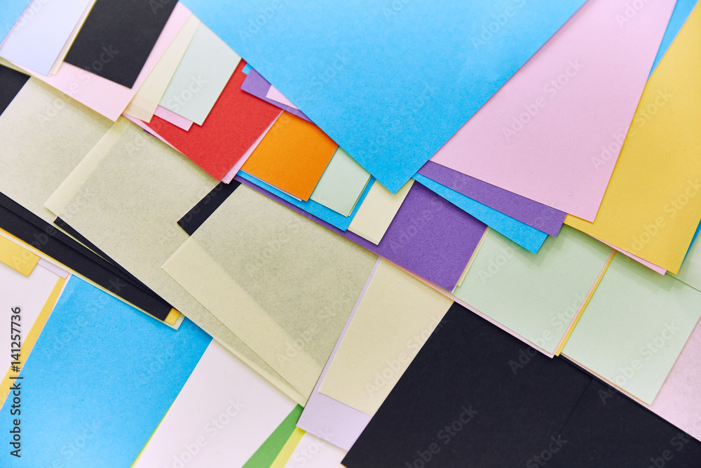 Fogli di carta colorata per tipografia Stock Photo | Adobe Stock