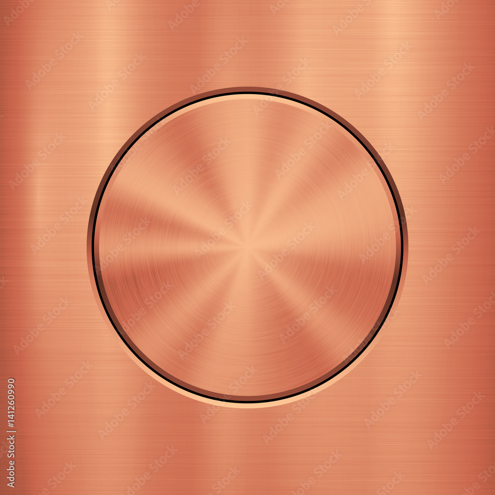 Bronze Metal abstract technology background with circle for and ...