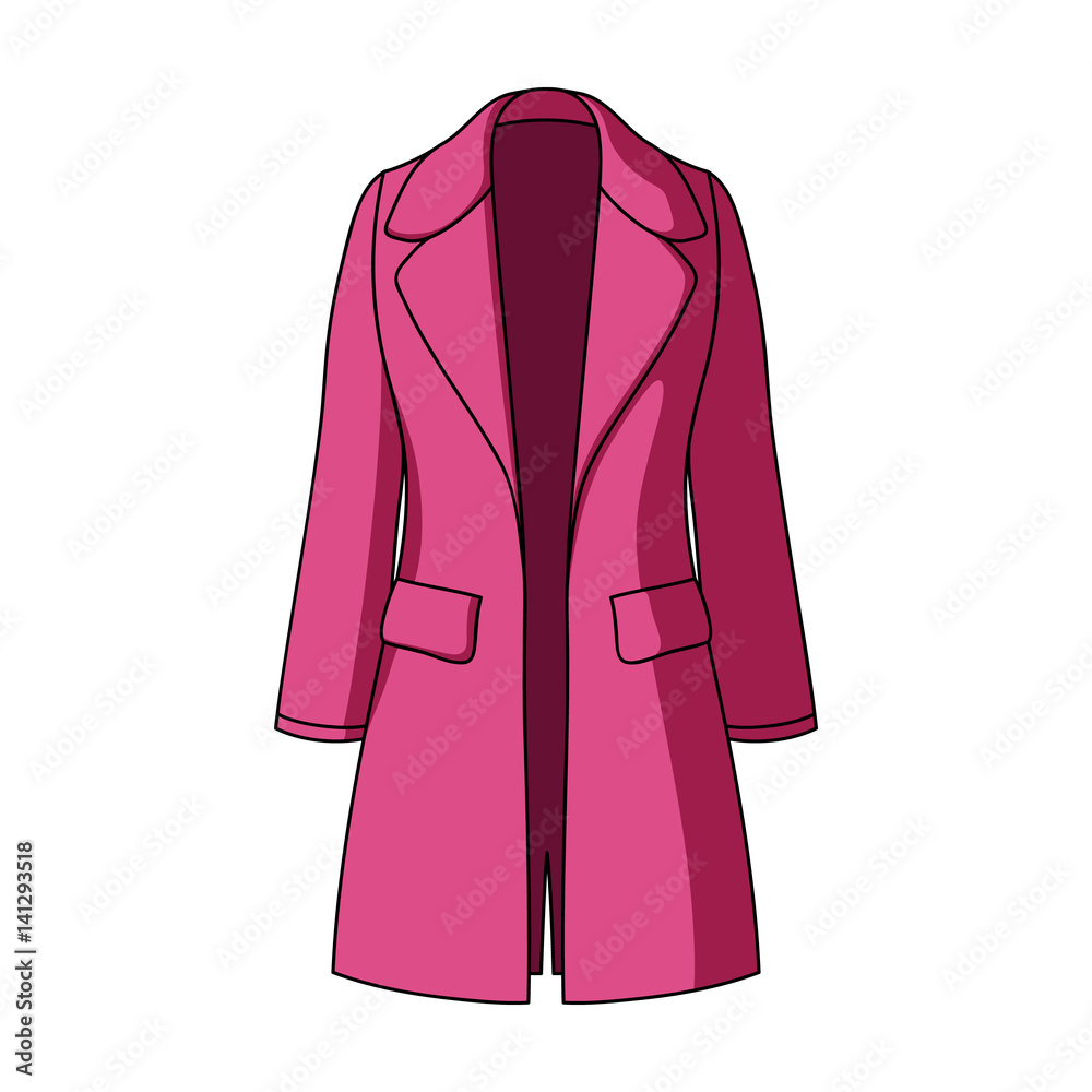 Blue Female Restrained Coat Buttoned Womens Outerwear Women Clothing