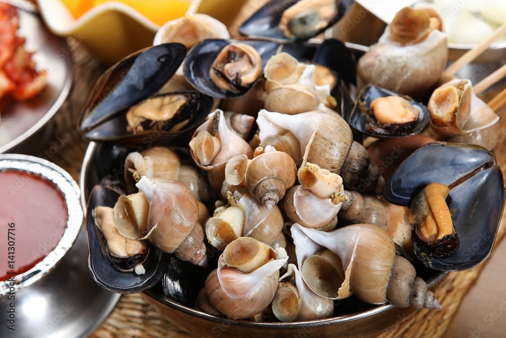 steamed Sea Snails Stock Photo | Adobe Stock