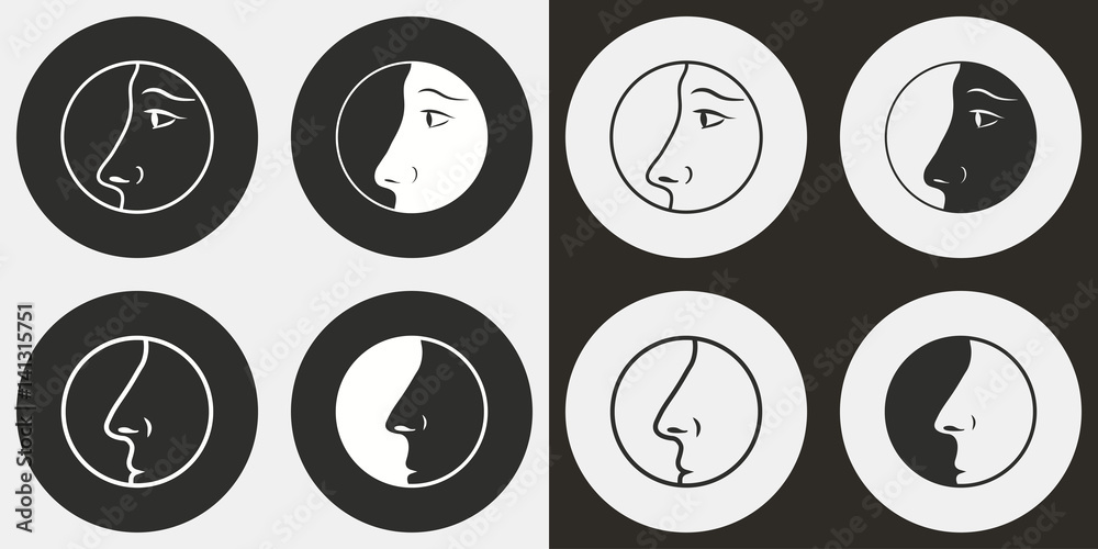 Nose icon set. Stock Vector | Adobe Stock