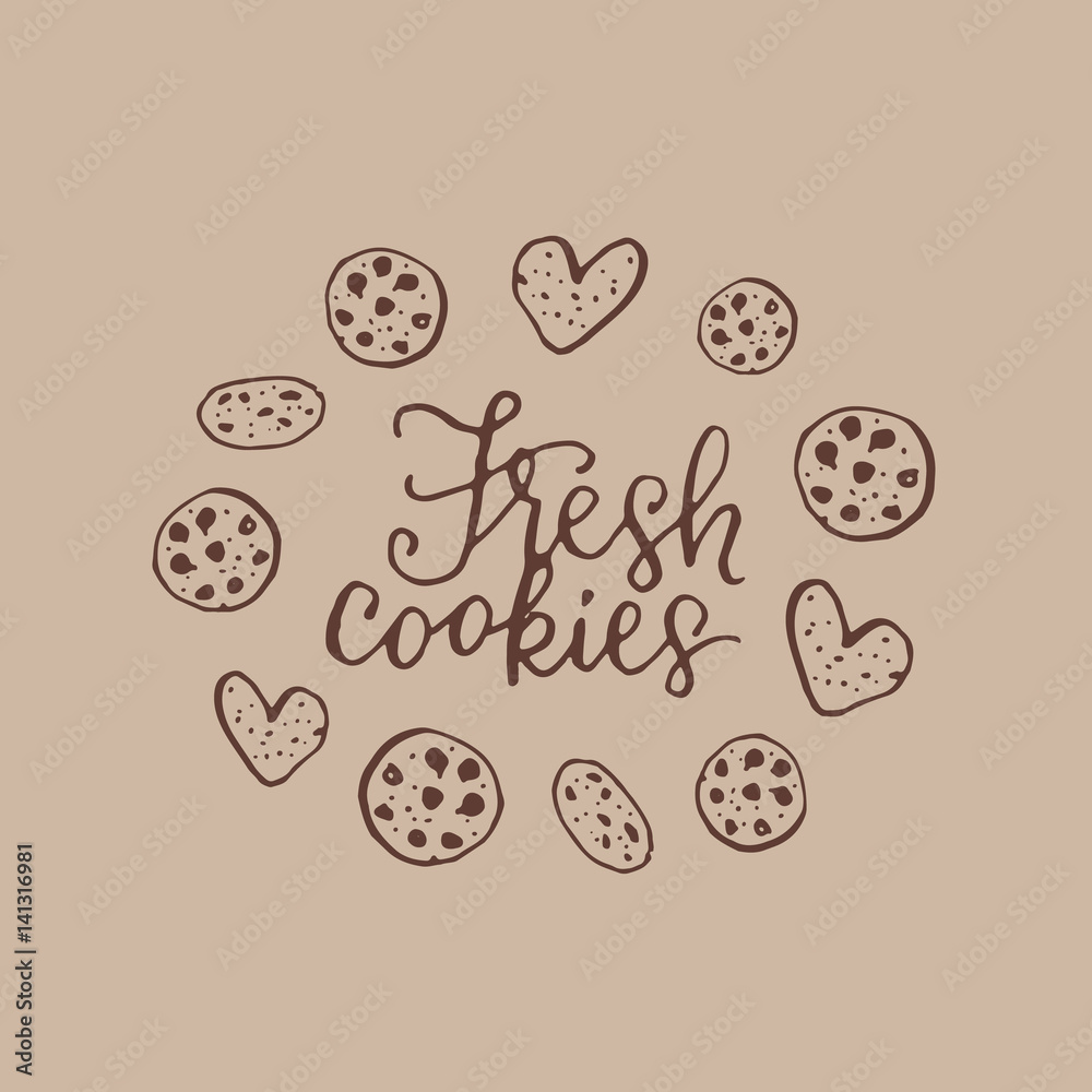 Vector vintage bakery hand lettering logo, badge. Typography design ...