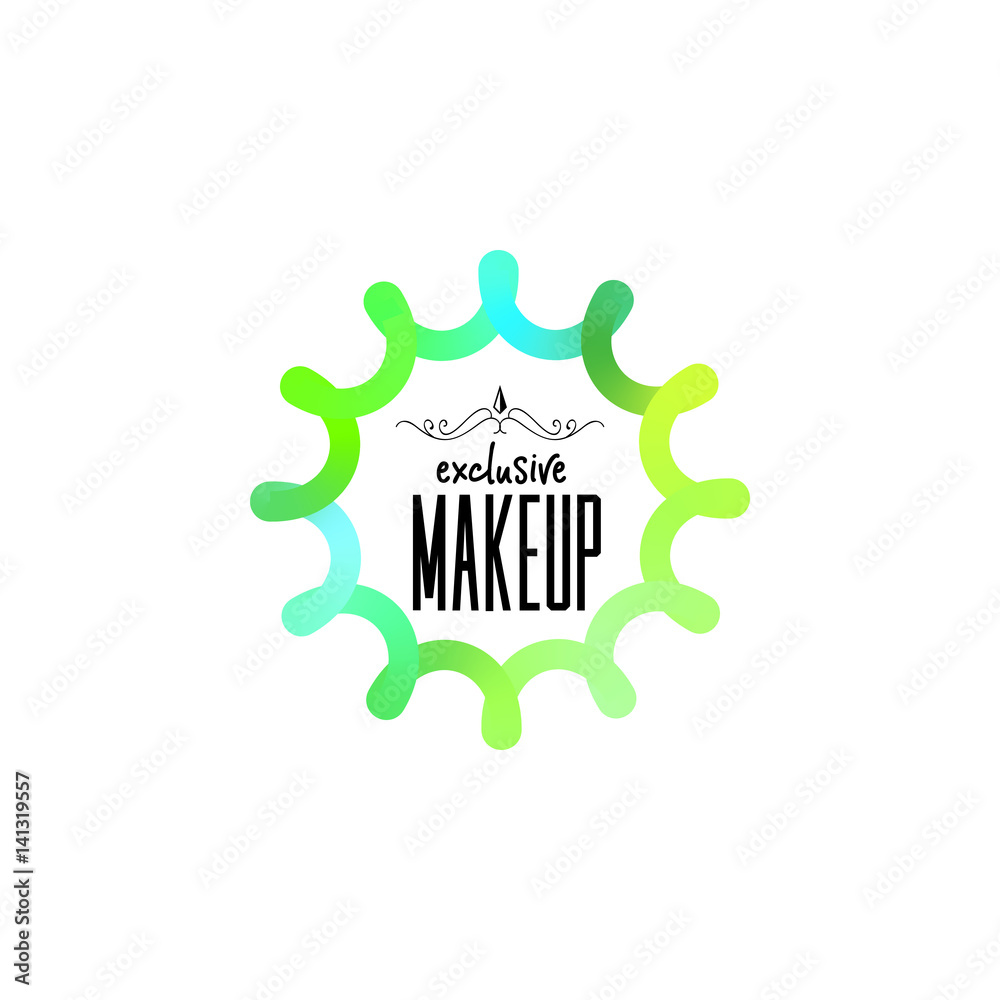 Badge as part of the design - Cosmetics logo Sticker, stamp, logo - for ...