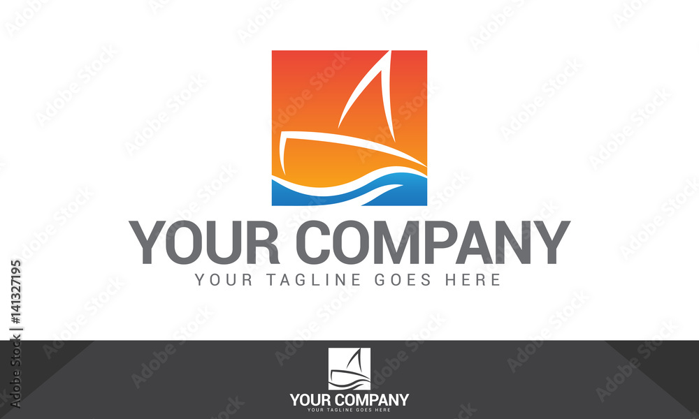 Ship logo, ship vector, ship logo template Stock Vector | Adobe Stock
