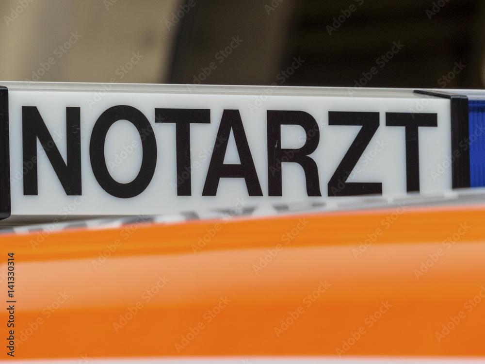 Notarzt, Fahrzeug, Detail Stock-Foto | Adobe Stock