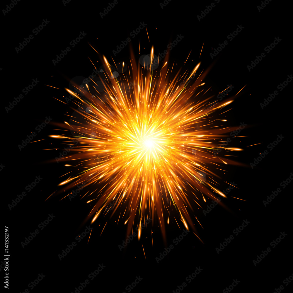 Bomb explosion background easy all editable Stock Vector | Adobe Stock