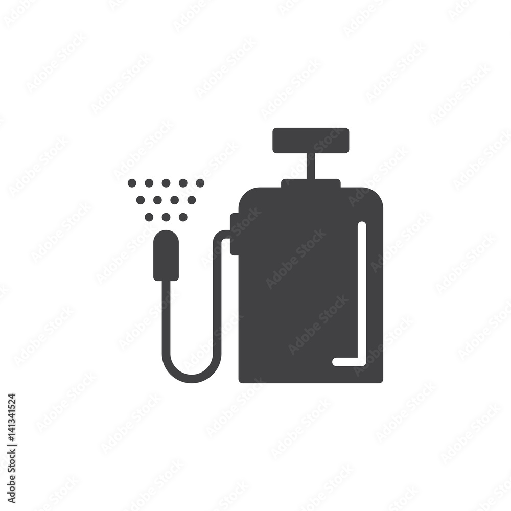 Pressure sprayer icon vector, filled flat sign, solid pictogram ...