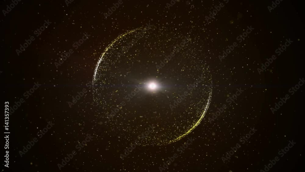 Seamless loop, Abstract background with circular shape formed of small ...