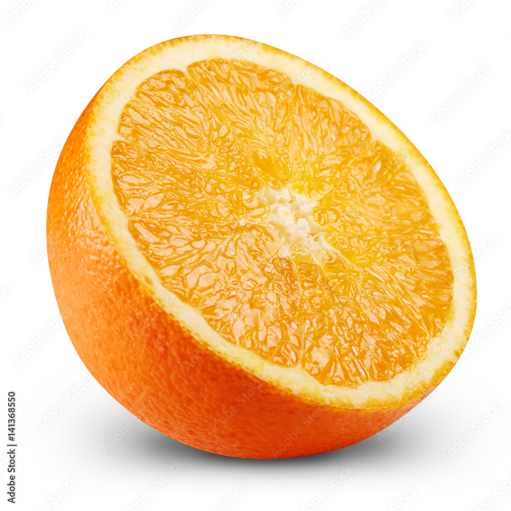 Ripe orange isolated Stock Photo | Adobe Stock